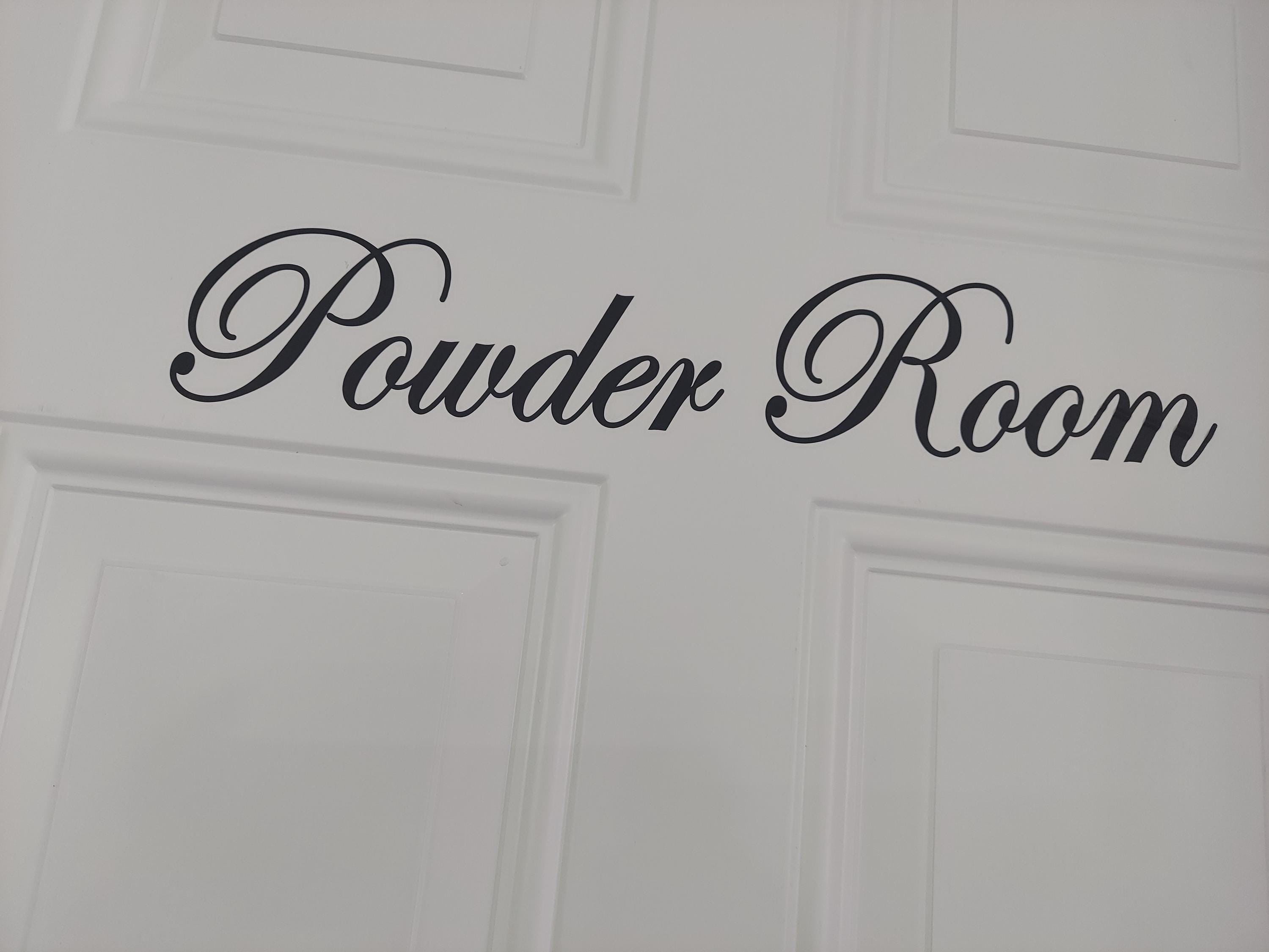 Powder Room Decal - Business Restroom Sign - Set of 2 - Etsy