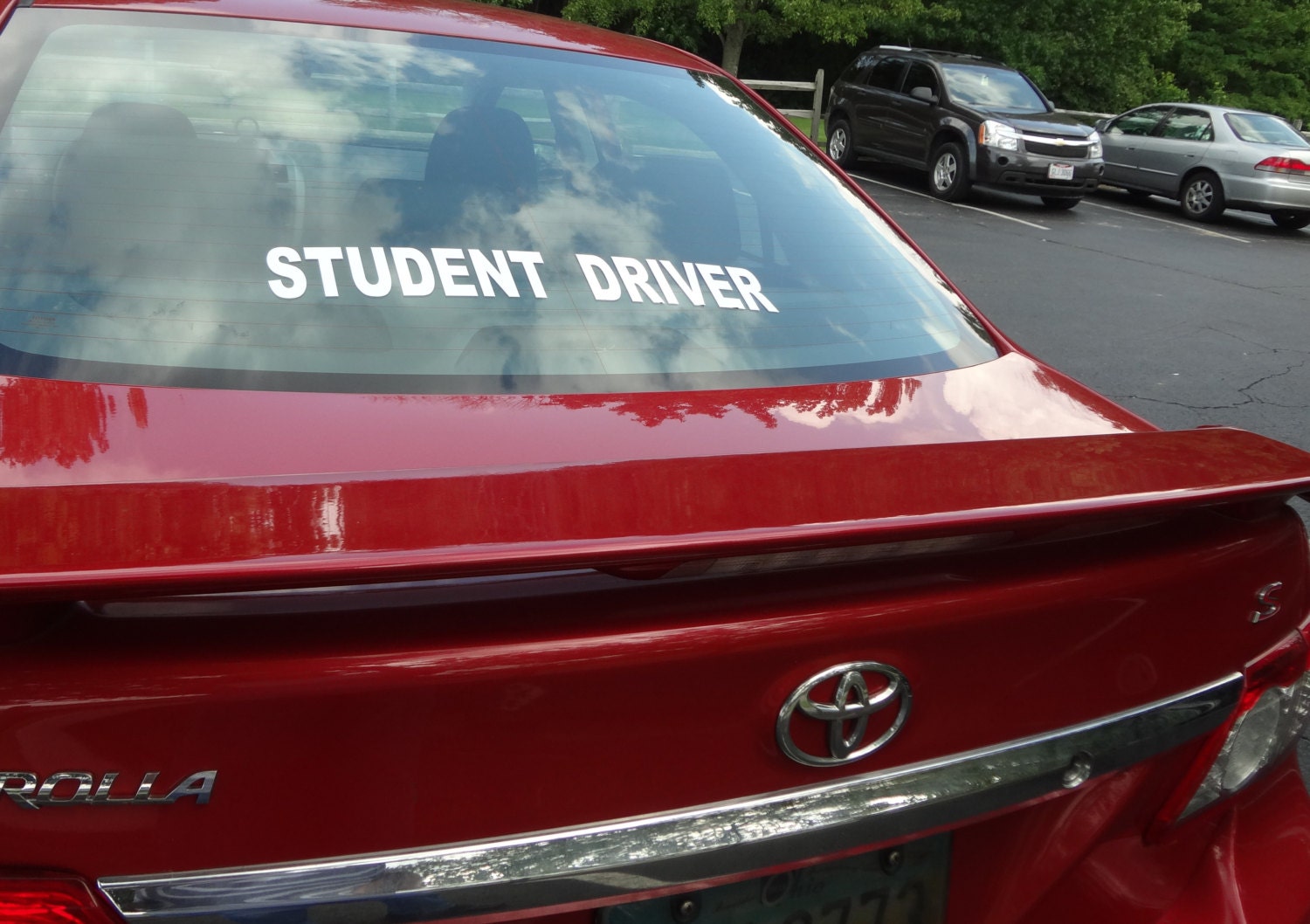 Student Driver Decal Car Window Glass Van Truck Graphic Design | Etsy