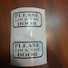 Please Lock the Door Decal Sign: DIY Vinyl Lettering - 4x2 in (set of 2 ...