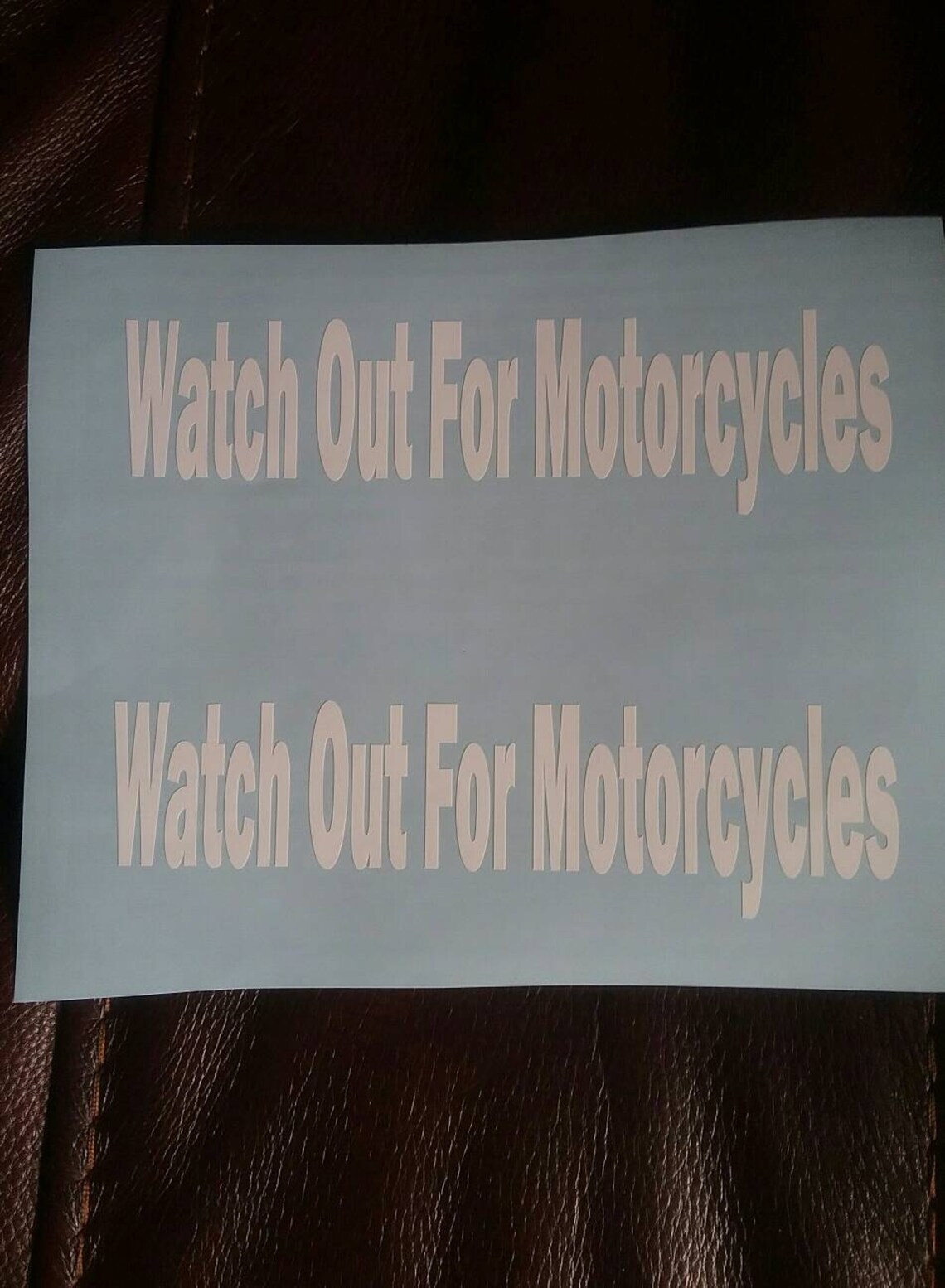 Watch Out for Motorcycles Decal - Car Truck Window Sticker (2-pack) - Etsy
