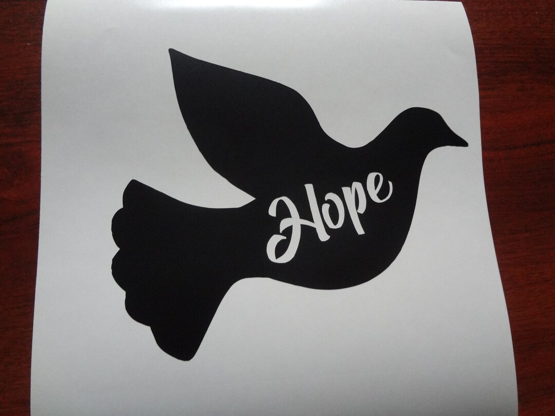 Hope Dove Decals: Home Decor Wall Art Stickers - Etsy