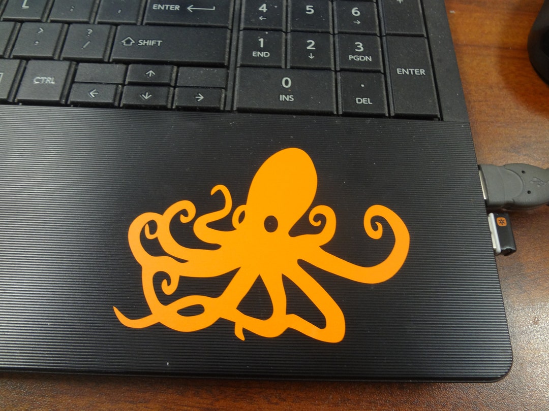Octopus Decals: Set of 3 Vinyl Stickers for Laptop, Mugs, and Decor - Etsy