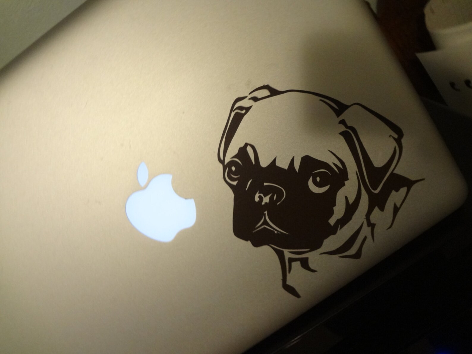 Pug Dog Decal (set of 2) - Laptop, Car, Window Sticker - Etsy