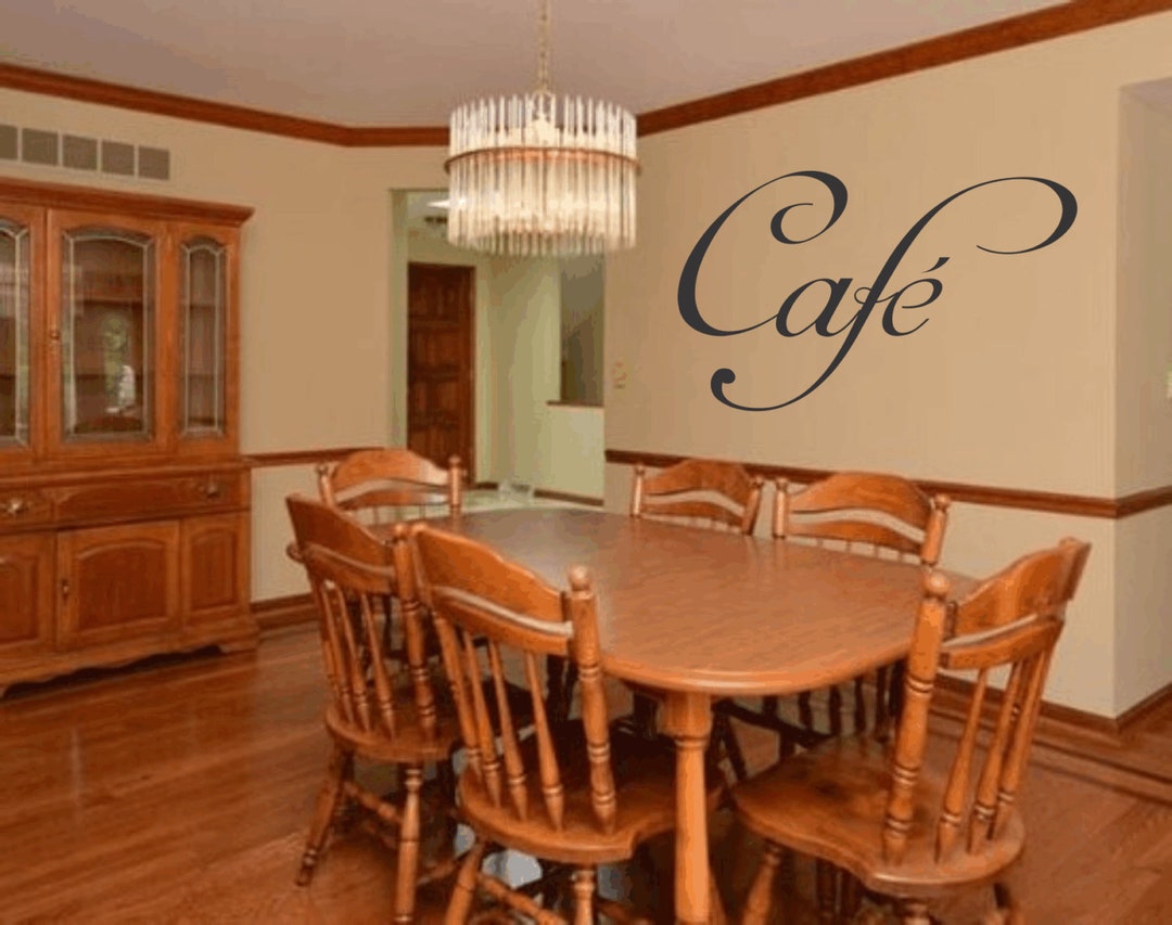 Word Cafe Home Decor Kitchen Dining Room Wall Art Sticker Bar Pass ...