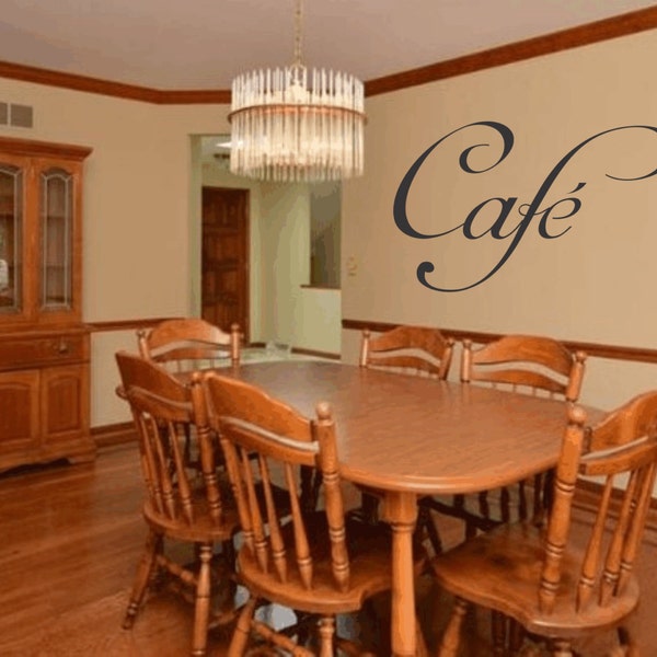 Cafe Wall Decal - Etsy