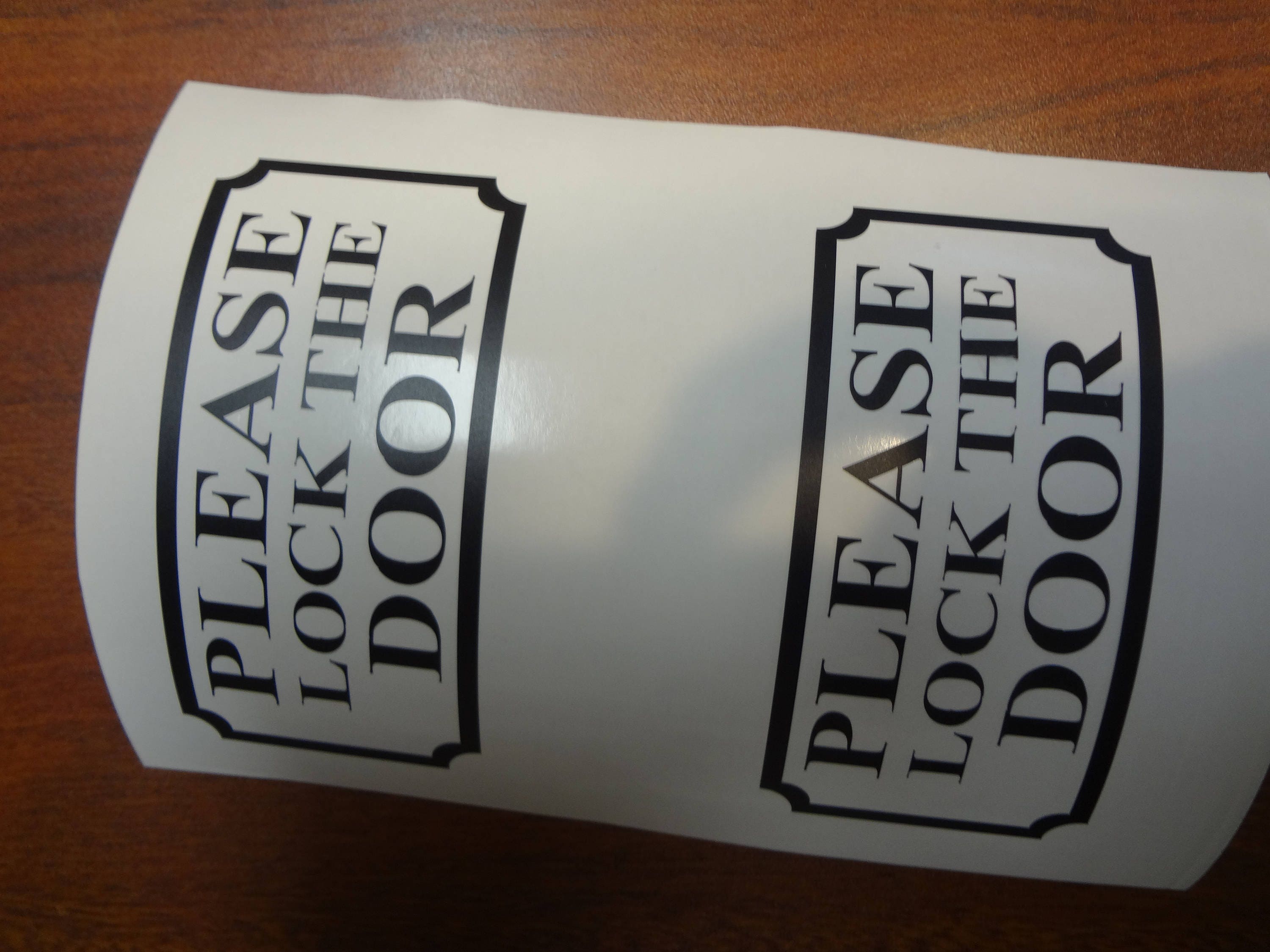 2 Please Lock the Door Decal Sign Wall DIY & Save Door Vinyl - Etsy