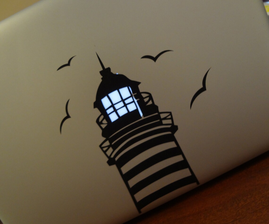 2 Lighthouse Decal Laptop 13 15 17 PC Laptop Decal Sticker | Etsy