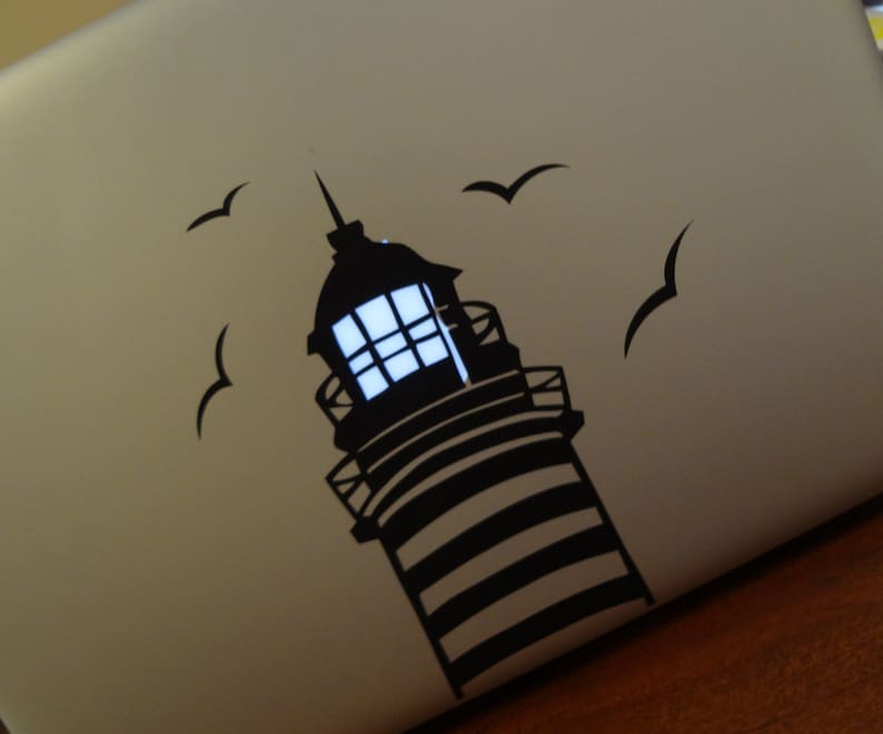 2 Lighthouse Decal Laptop 13 15 17 PC Laptop Decal Sticker | Etsy