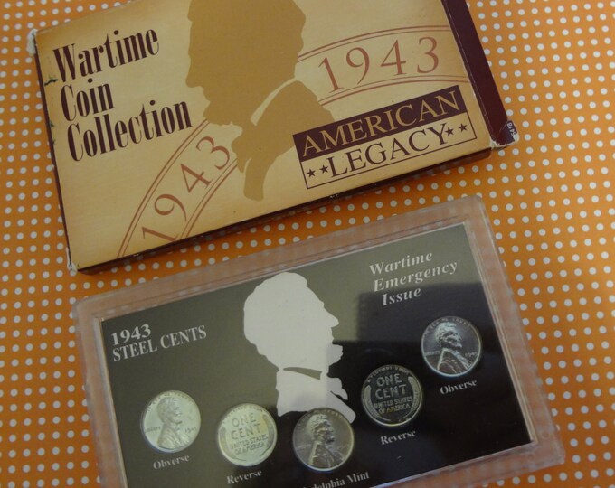 Wartime Coin Collection 1943 American Legacy Steel Cents Penny Token ...