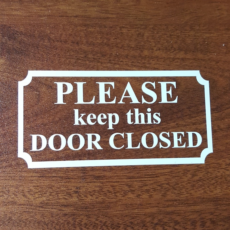 Please Close Door Sign - Etsy