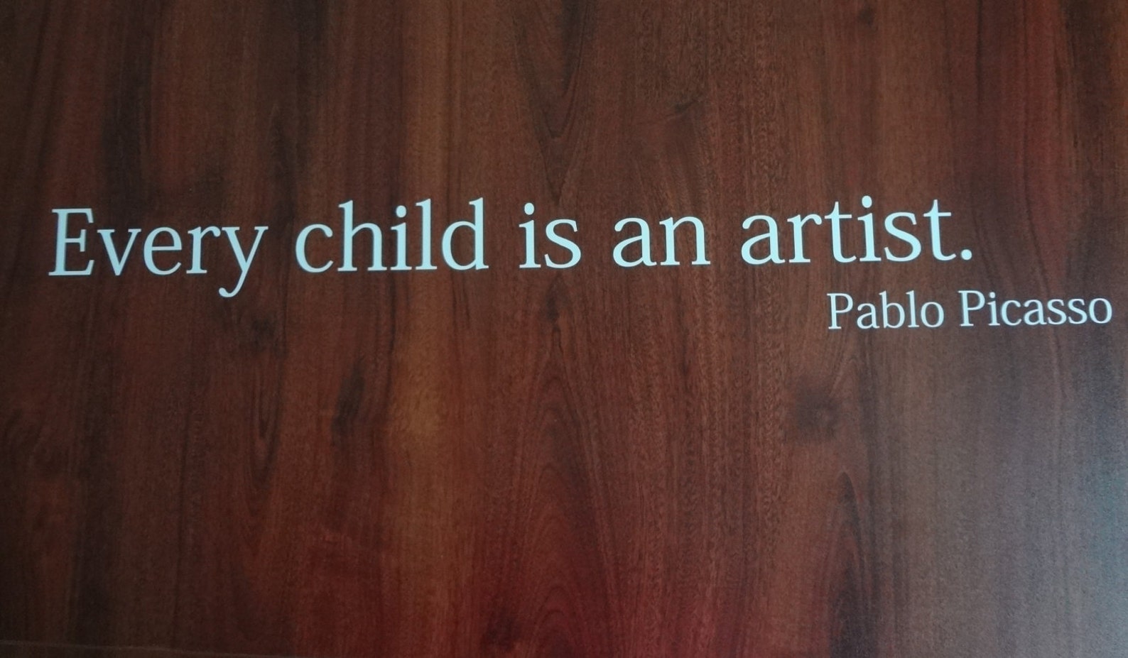 Decal Wall Art Every Child is an Artist Pablo Picasso Decal - Etsy