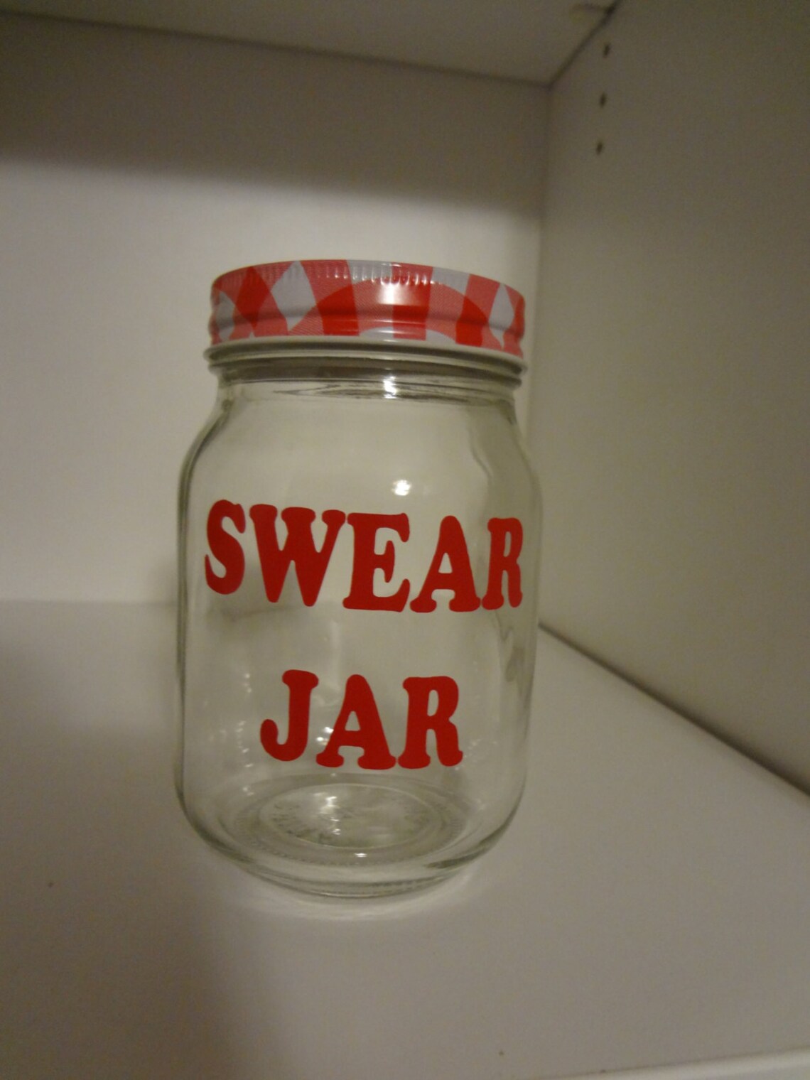 2 Swear Jar Cuss Curse Mason Decal for Your Jar Storage Box - Etsy