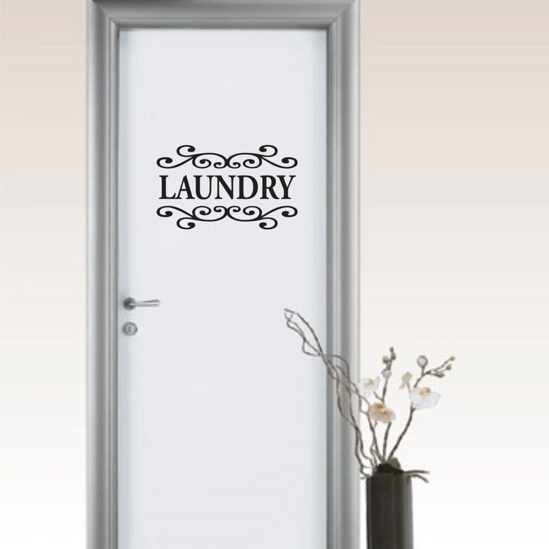 Laundry Door Decal - Etsy
