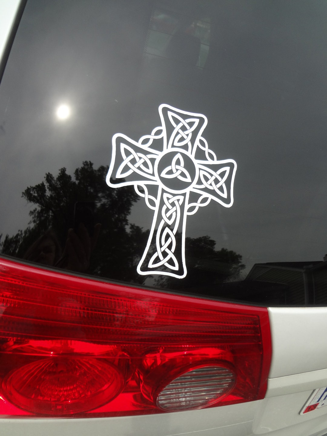 Celtic Cross Car Decal: Christian Irish Window Sticker - Etsy