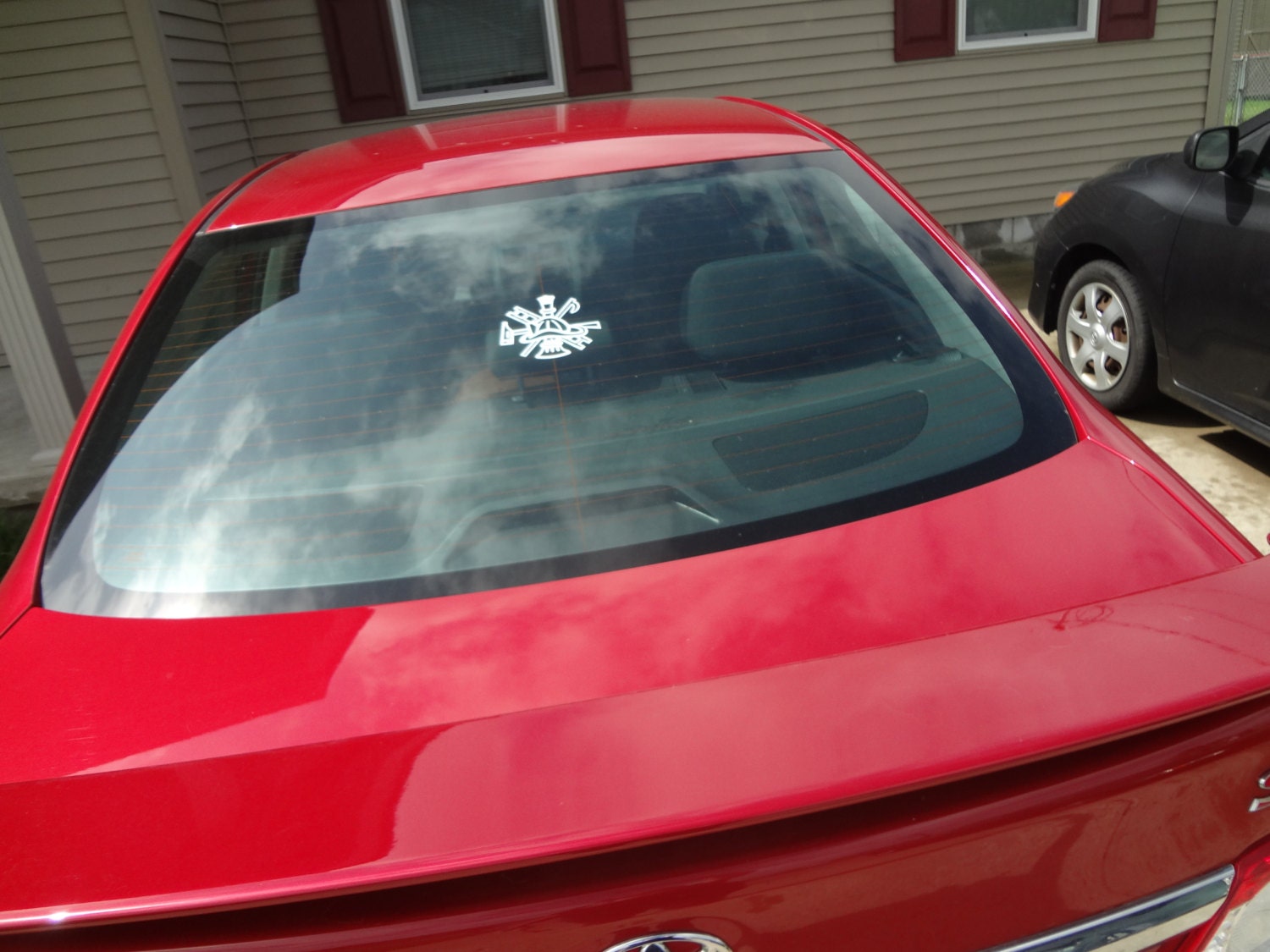 2 Decals Fireman Fire Department Window Firefighter Men Women - Etsy