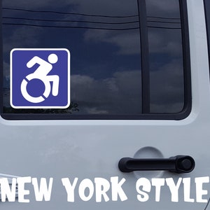4 Decals Wheelchair Handicap Sticker Vehicle Van Truck Car SUV Mobility ...