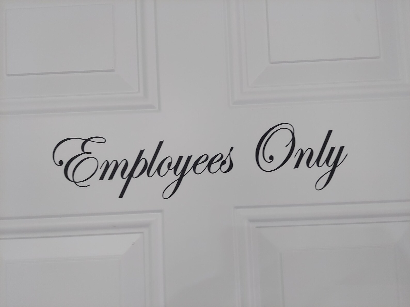 Employees Only Door Decal: Indoor/outdoor Vinyl Sign (set of 2) - Etsy