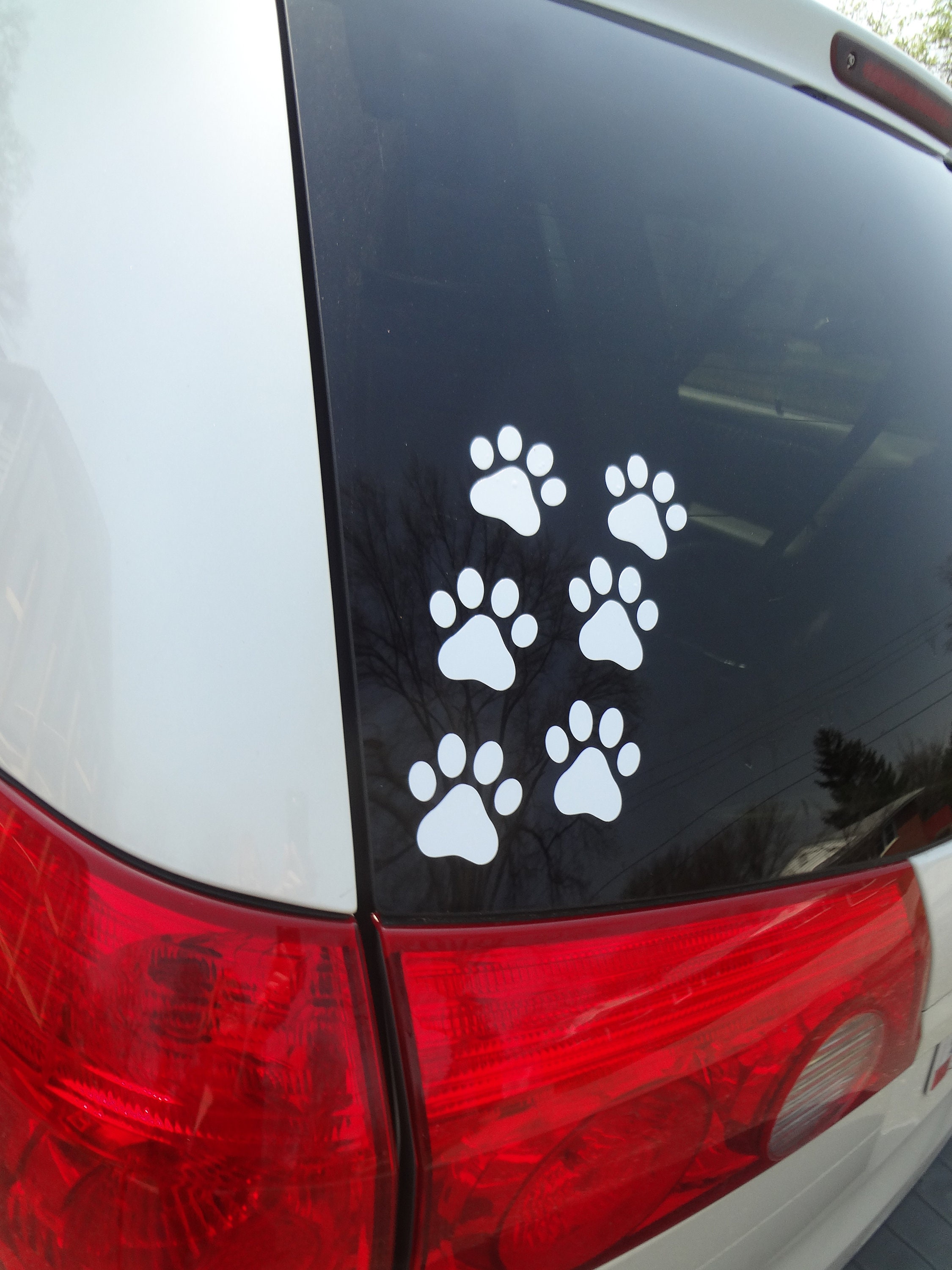 20 Dog Rescue Paw Print Decal Window Paws Sticker Pit Bull - Etsy