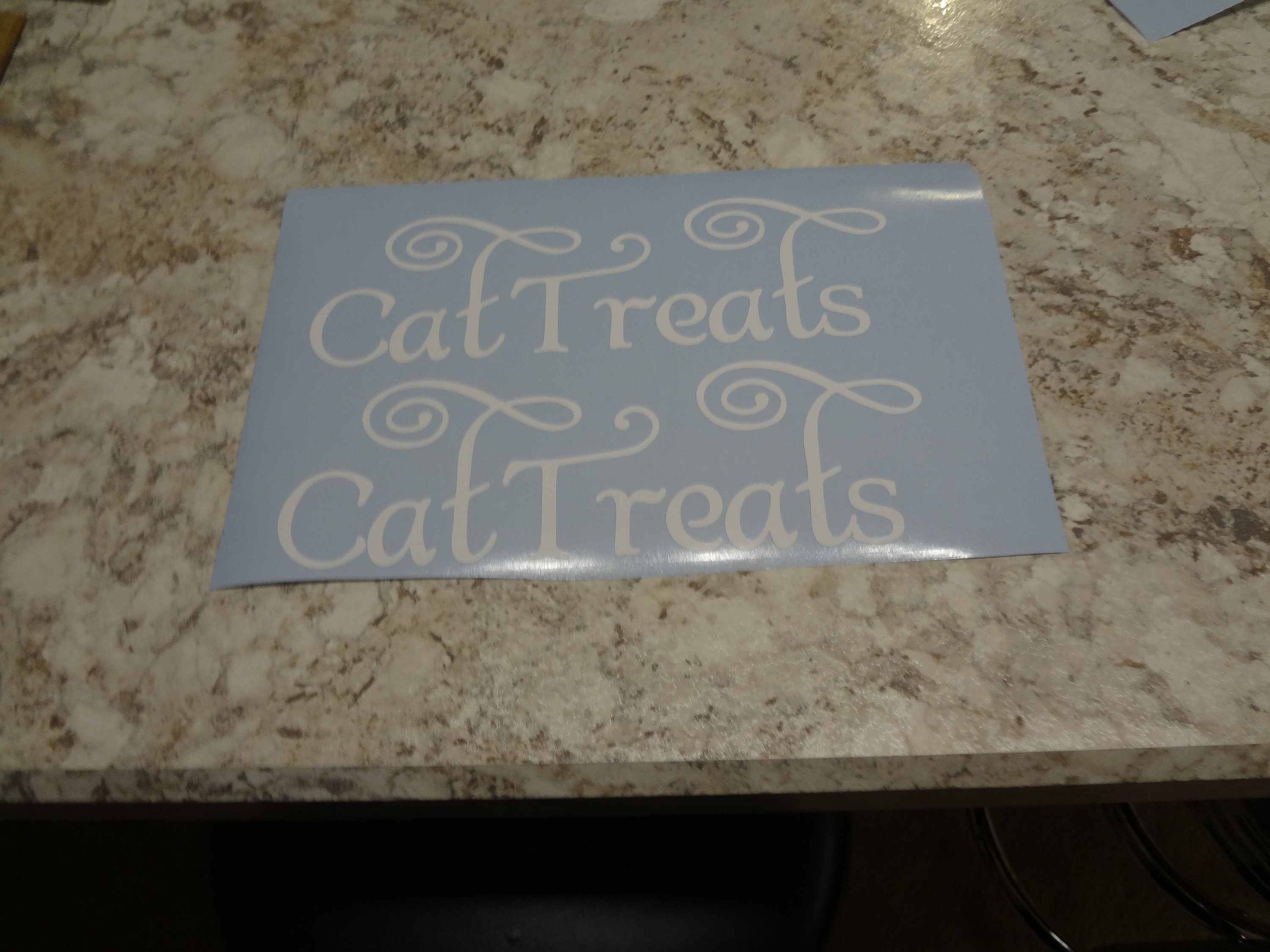 2 Cat Food Decal for Your Canister Can Sticker Vinyl Self | Etsy