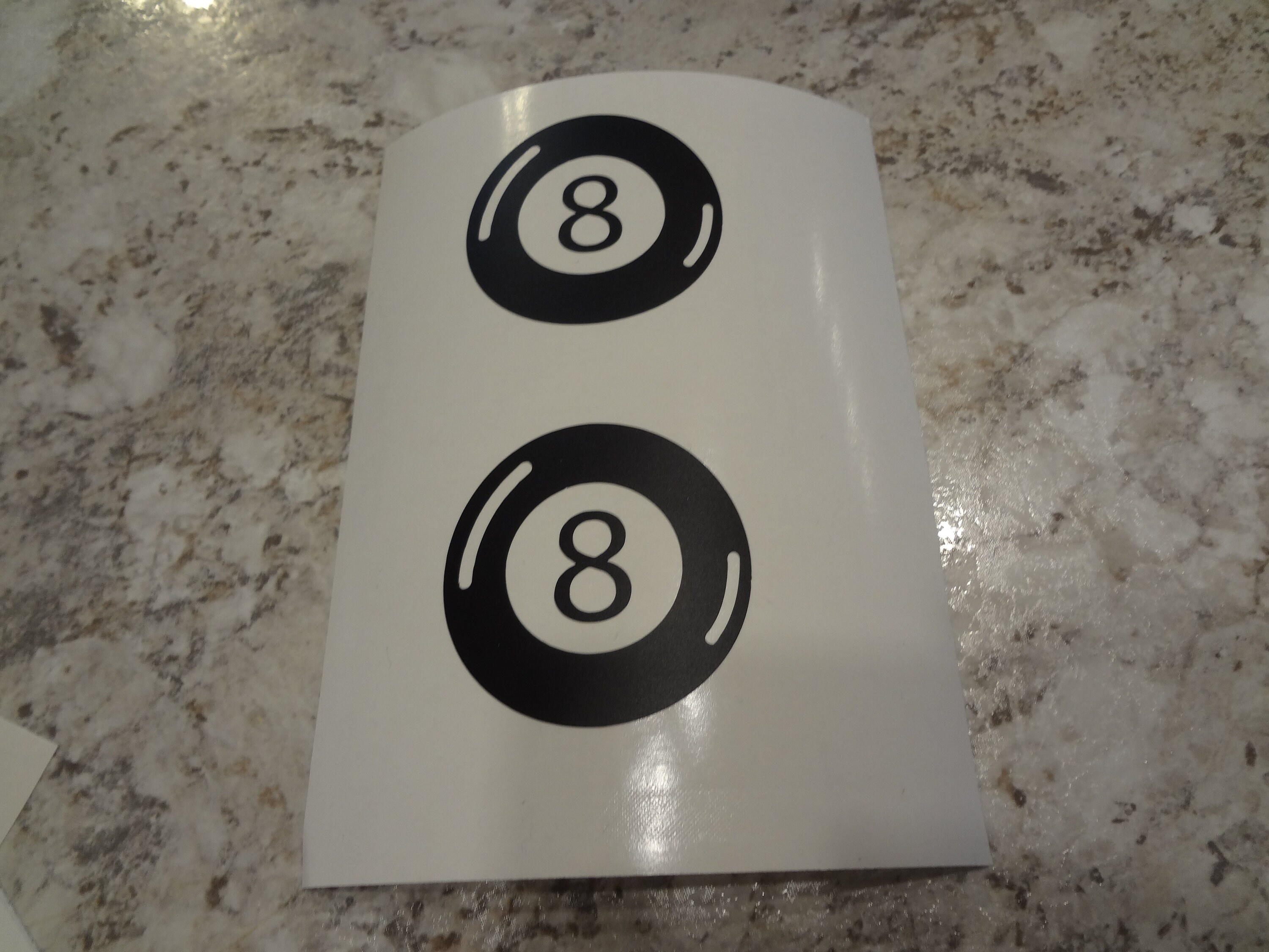 2 Eight Ball 8 Ball Decal Window Sticker Billiard Pool Table | Etsy