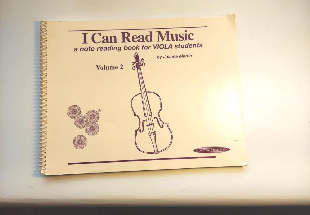 I Can Read Music A Note Reading Book for Viola Students Spiral Bound ...