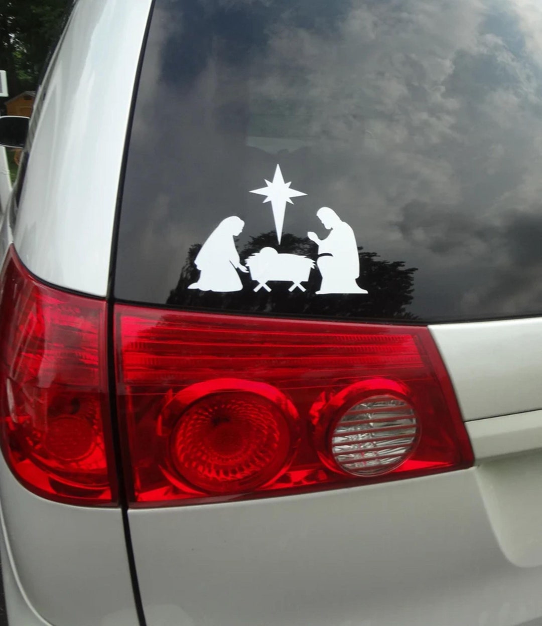 Nativity Scene Decals: Christian Car/window Stickers, Bible Verse Faith ...