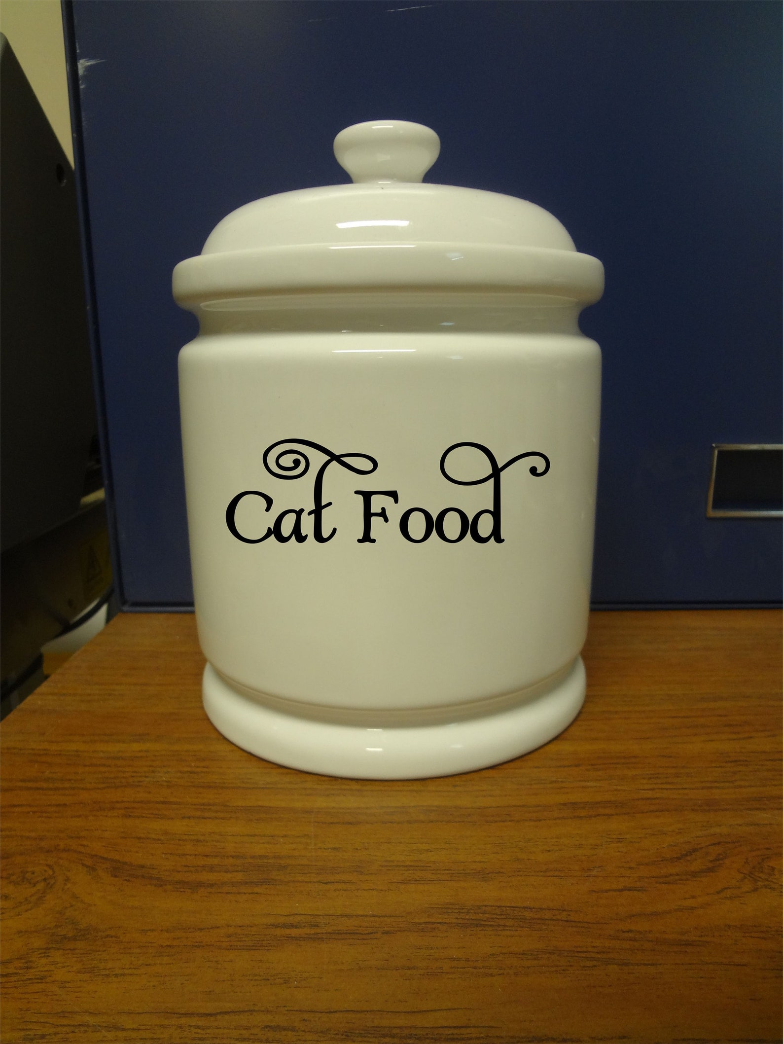 2 Cat Food Decal for Your Canister Can Sticker Vinyl Self - Etsy