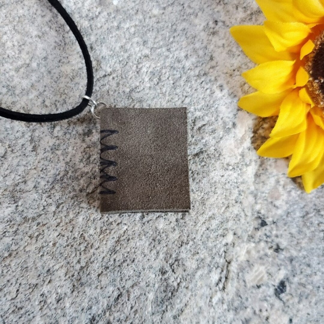 Mini Leather Book Pendant, Leather Journal Pendant - Etsy