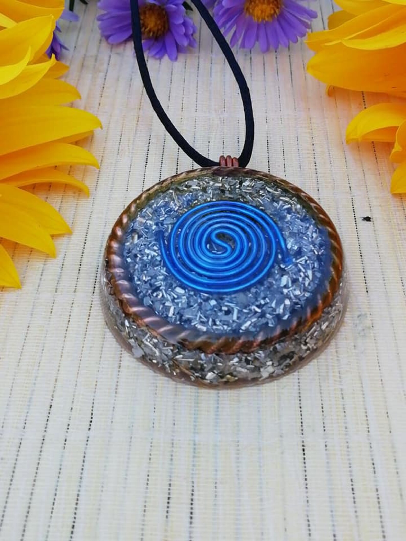 Powerful Orgone Pendant With Tensor Ring and Teotihuacan | Etsy