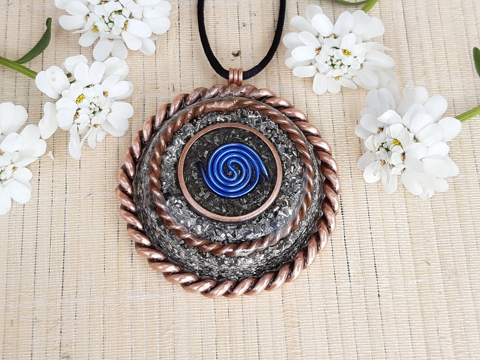 Most Powerful Orgone Pendant - With 2 Tensor Ring and (STU) Blue Coil ...