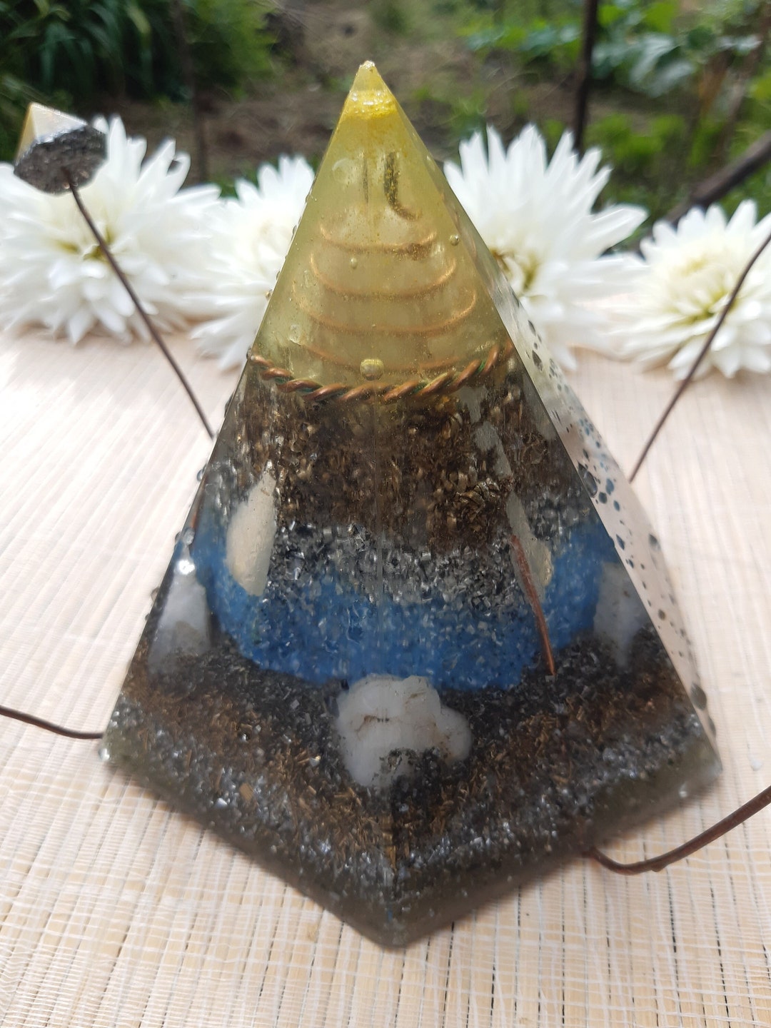 Large Hexagonal Orgone Pyramid With Tensor Ring and Higher Dimension Energies-range Over 4,000km ...