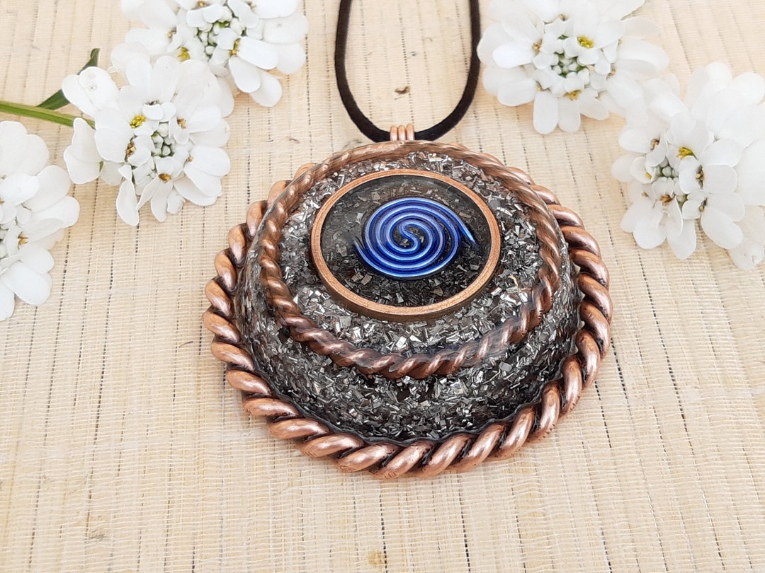 Most Powerful Orgone Pendant - With 2 Tensor Ring and (STU) Blue Coil ...