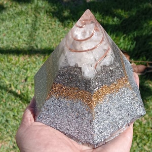 Large Orgone Hexagonal Pyramid- With Cubit Coil- and Higher Dimension Energies-range Over 4 ...