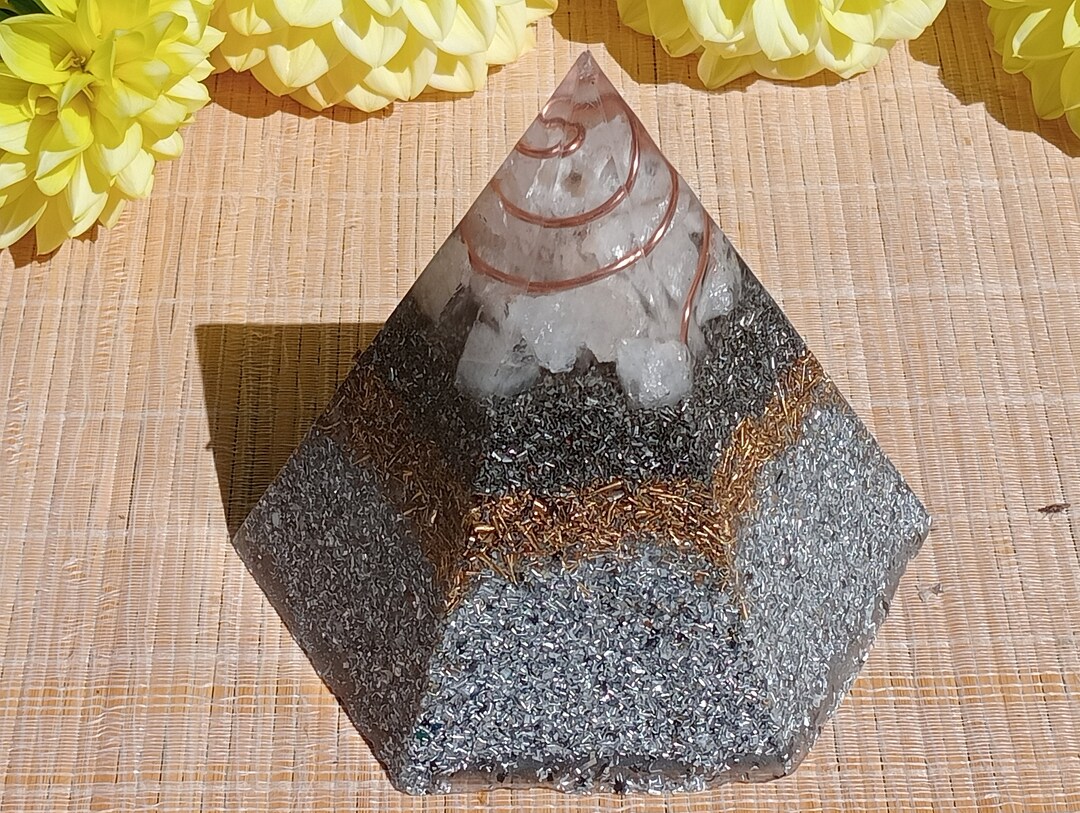 Large Orgone Hexagonal Pyramid- With Cubit Coil- and Higher Dimension Energies-range Over 4 ...