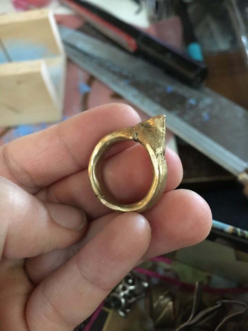 Bronze Shark Tooth Band - Etsy