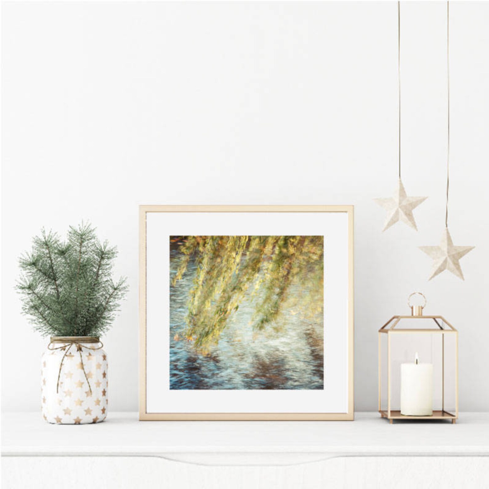 Abstract Art Willow Tree Photography Print in Blue Green and - Etsy Ireland