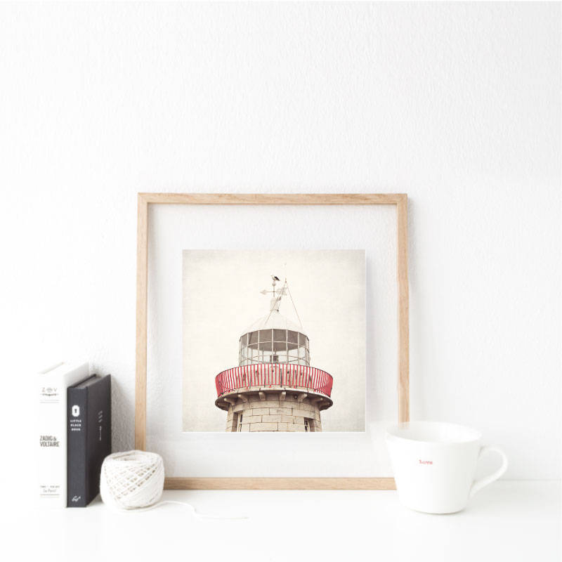 Lighthouse Print, Irish Lighthouse Wall Art, Howth Harbour Dublin, Made ...