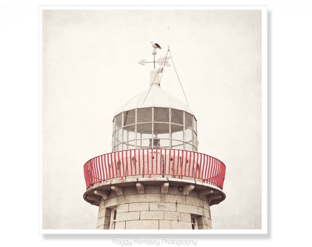 Lighthouse Print, Irish Lighthouse Wall Art, Howth Harbour Dublin, Made ...