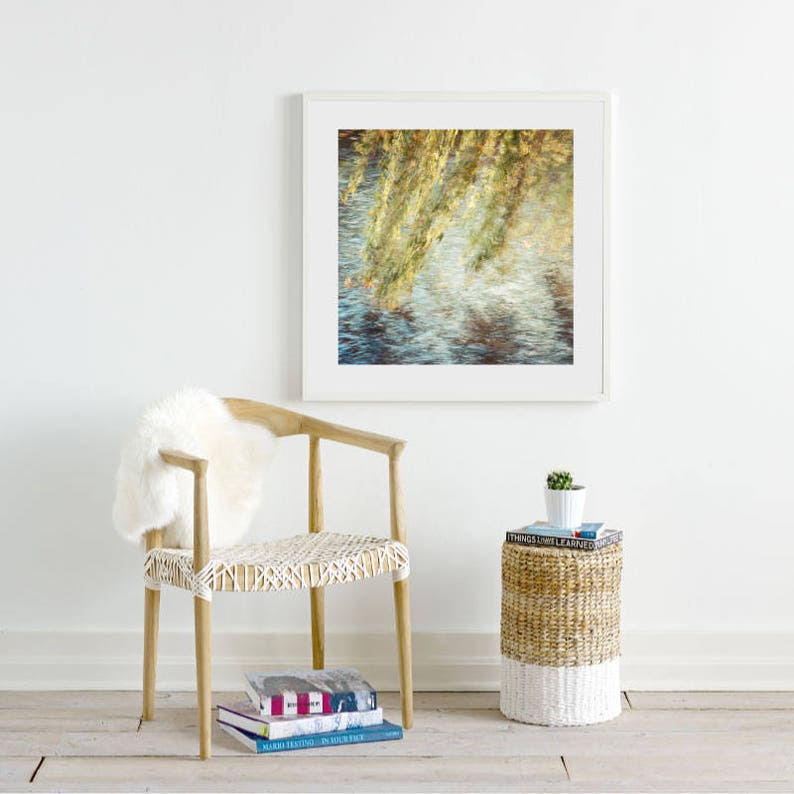 Abstract Art Willow Tree Photography Print in Blue Green and - Etsy Ireland