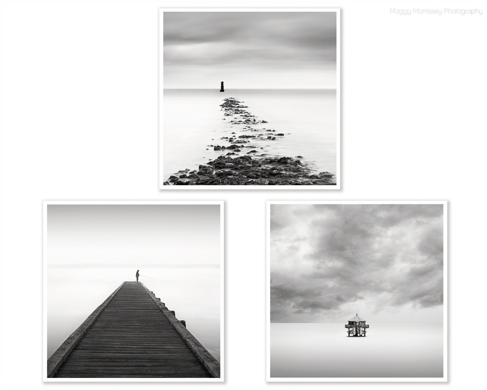 Set of 3 Lighthouse Wall Art Prints, Coastal Triptych Gallery Wall Art ...