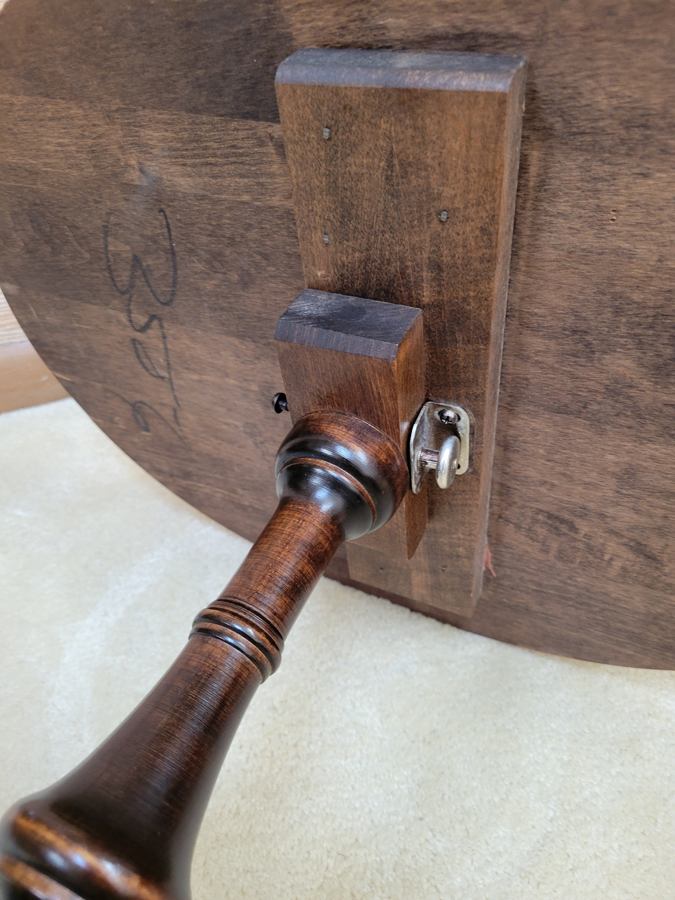 Antique Wooden Bird Painted Stenciled Tilt Top Side Table Vintage - Etsy