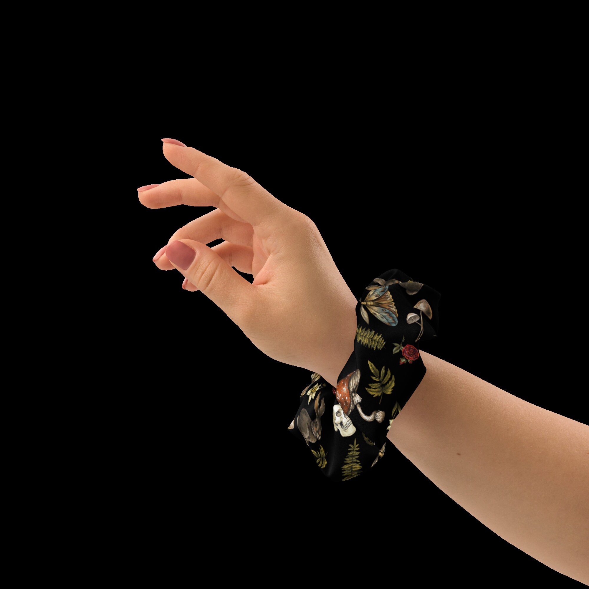 Goblincore Hair Scrunchie Dark Academia Scrunchie Dark Cottagecore ...