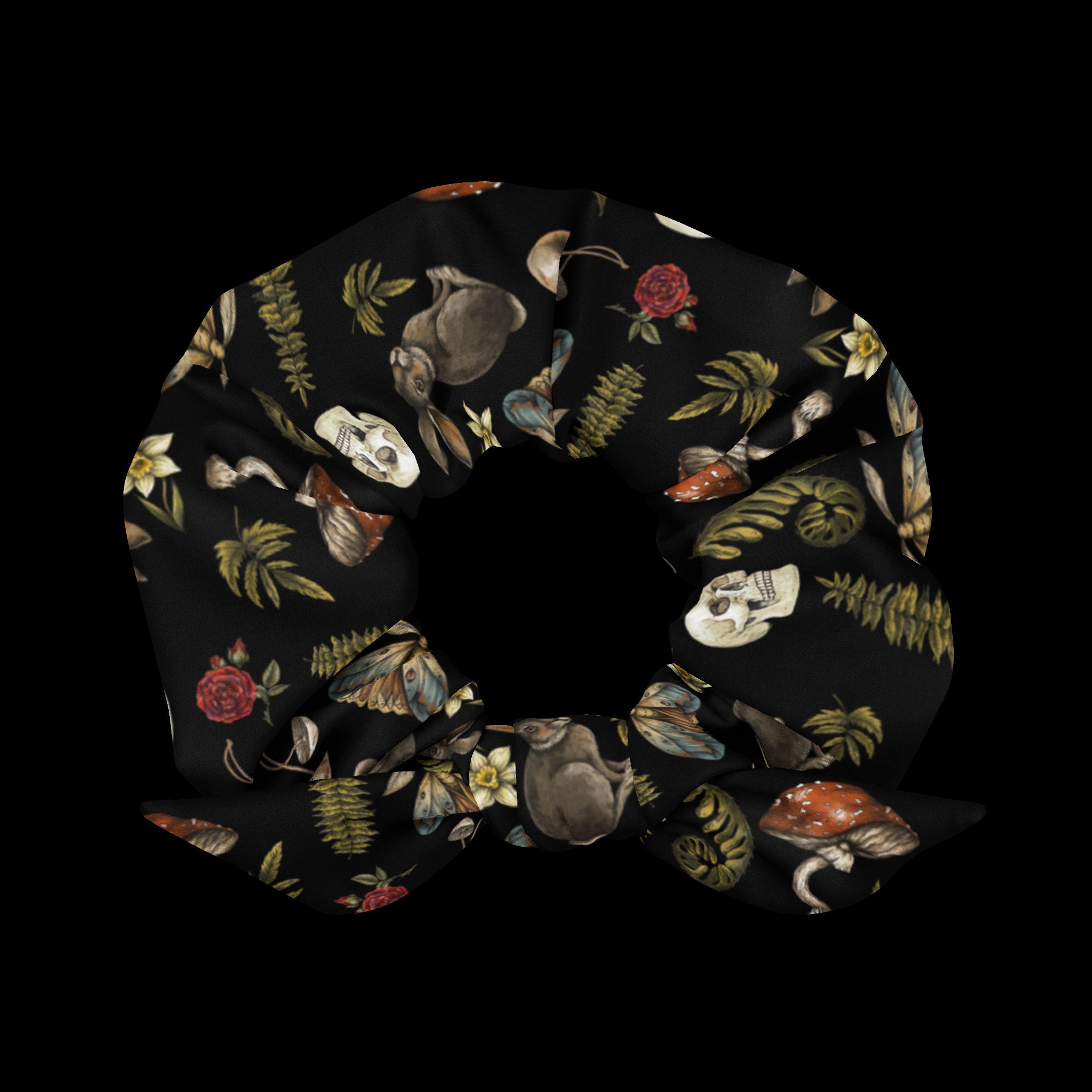 Goblincore Hair Scrunchie Dark Academia Scrunchie Dark Cottagecore ...