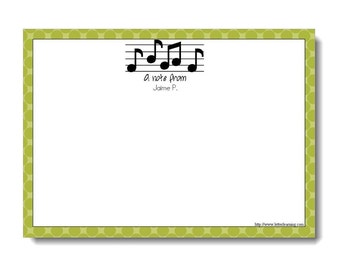Music note cards | Etsy