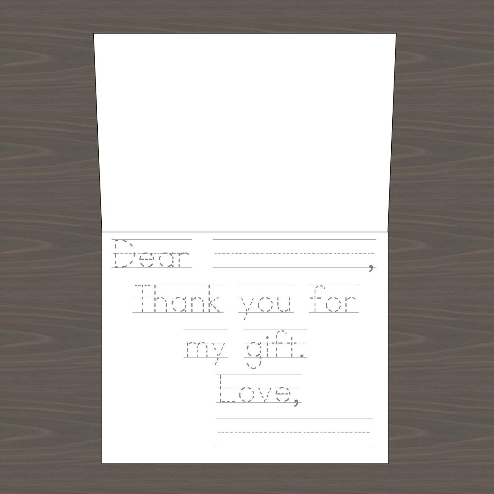 Superhero Thank You Notes for Kids: Traceable Font, 12 Cards ...