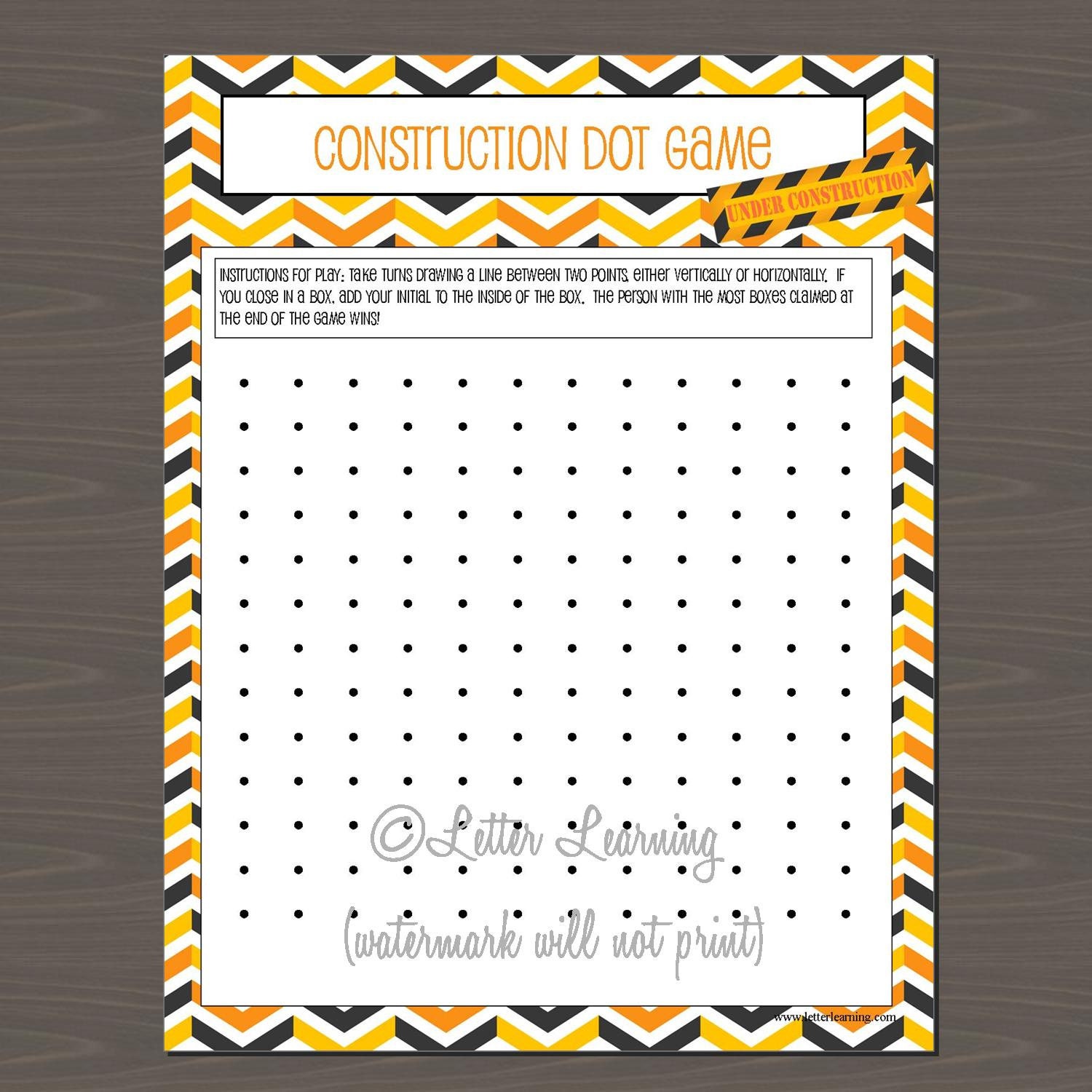 Construction Party Activity Pack, Construction Party Favor, Fun ...