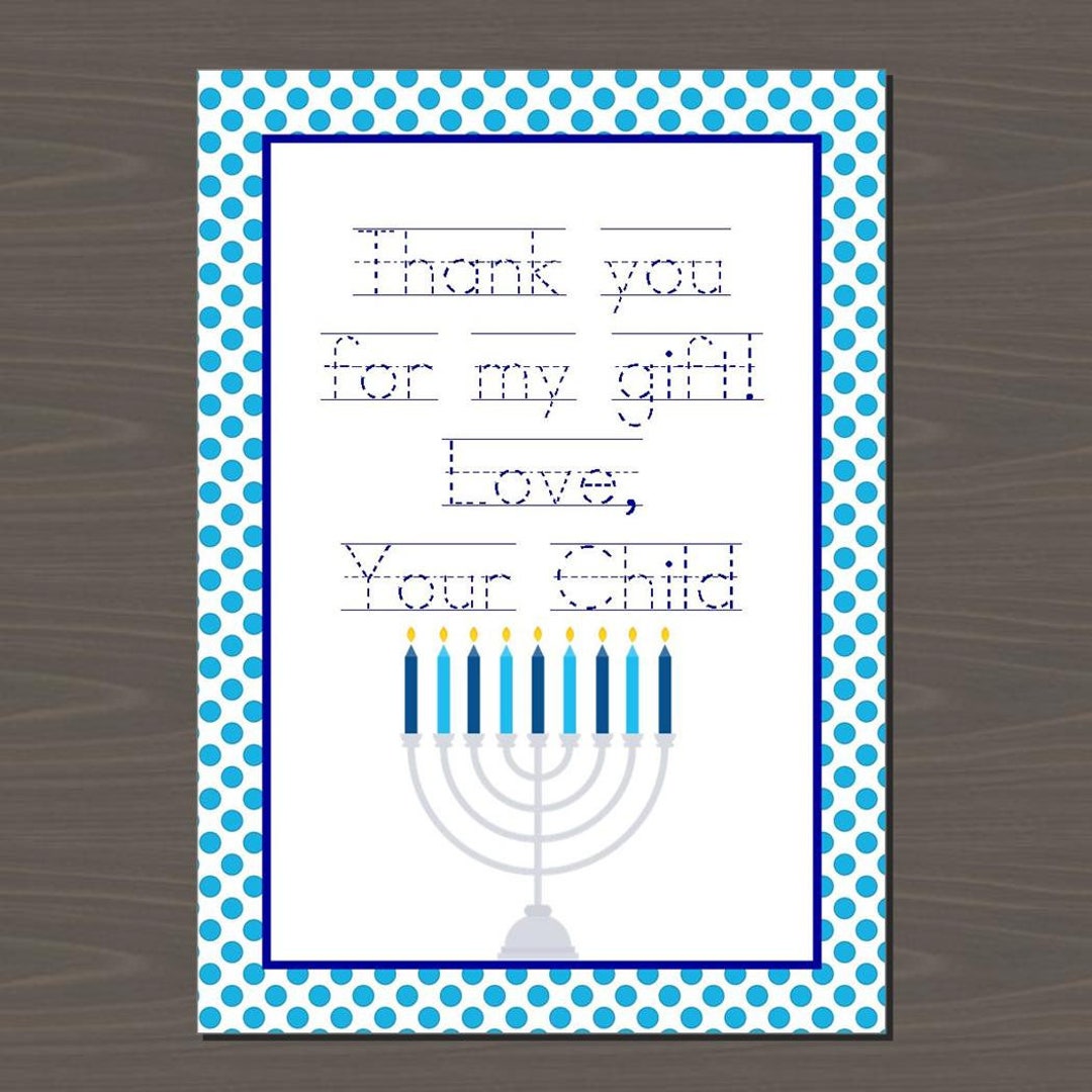 Hanukkah Thank You Notes Thank You Note Hanukkah Chanukah - Etsy