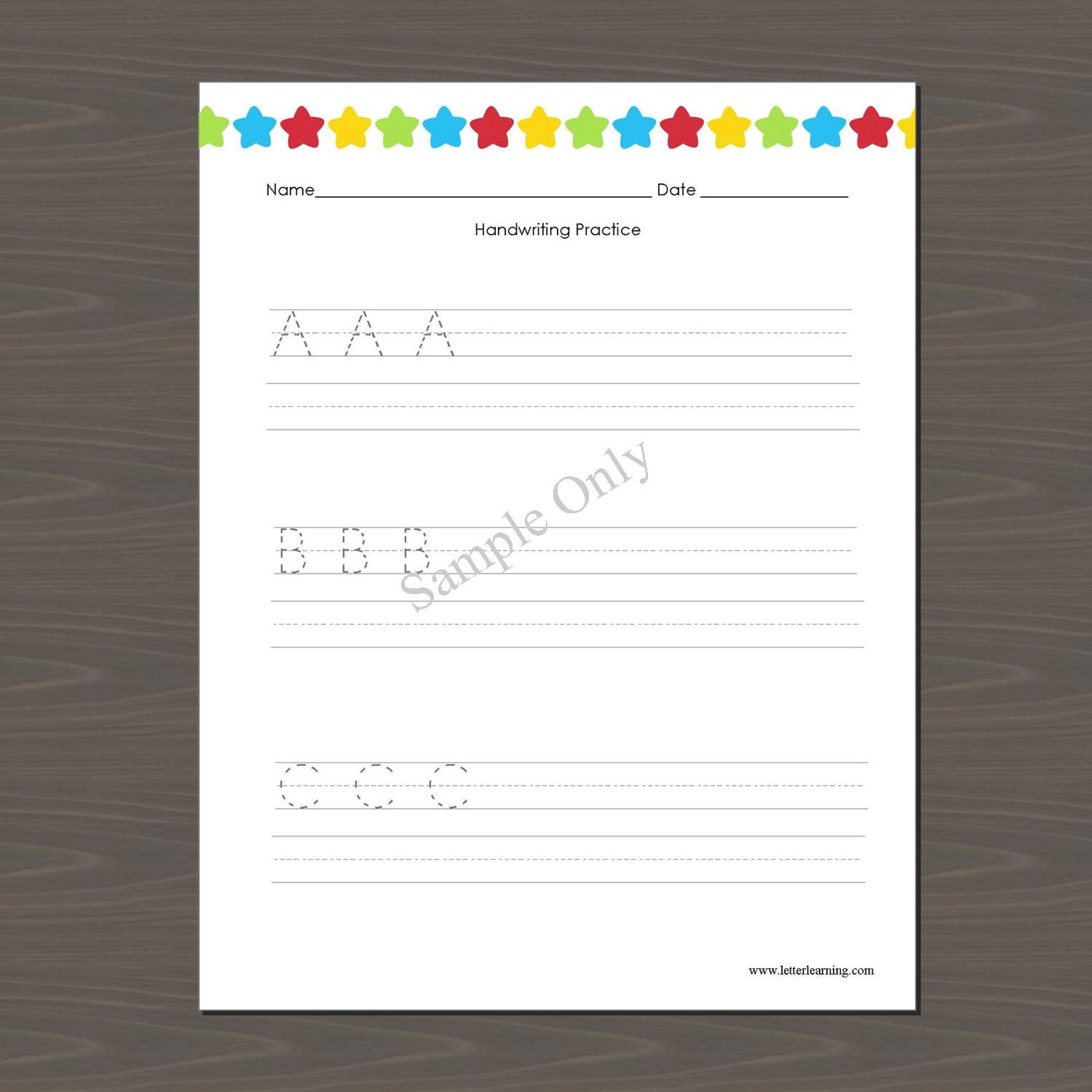 Handwriting and Alphabet Practice Sheets, 44 Pages, Tracing Practice ...