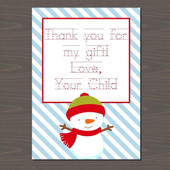 Snowman Thank You Cards