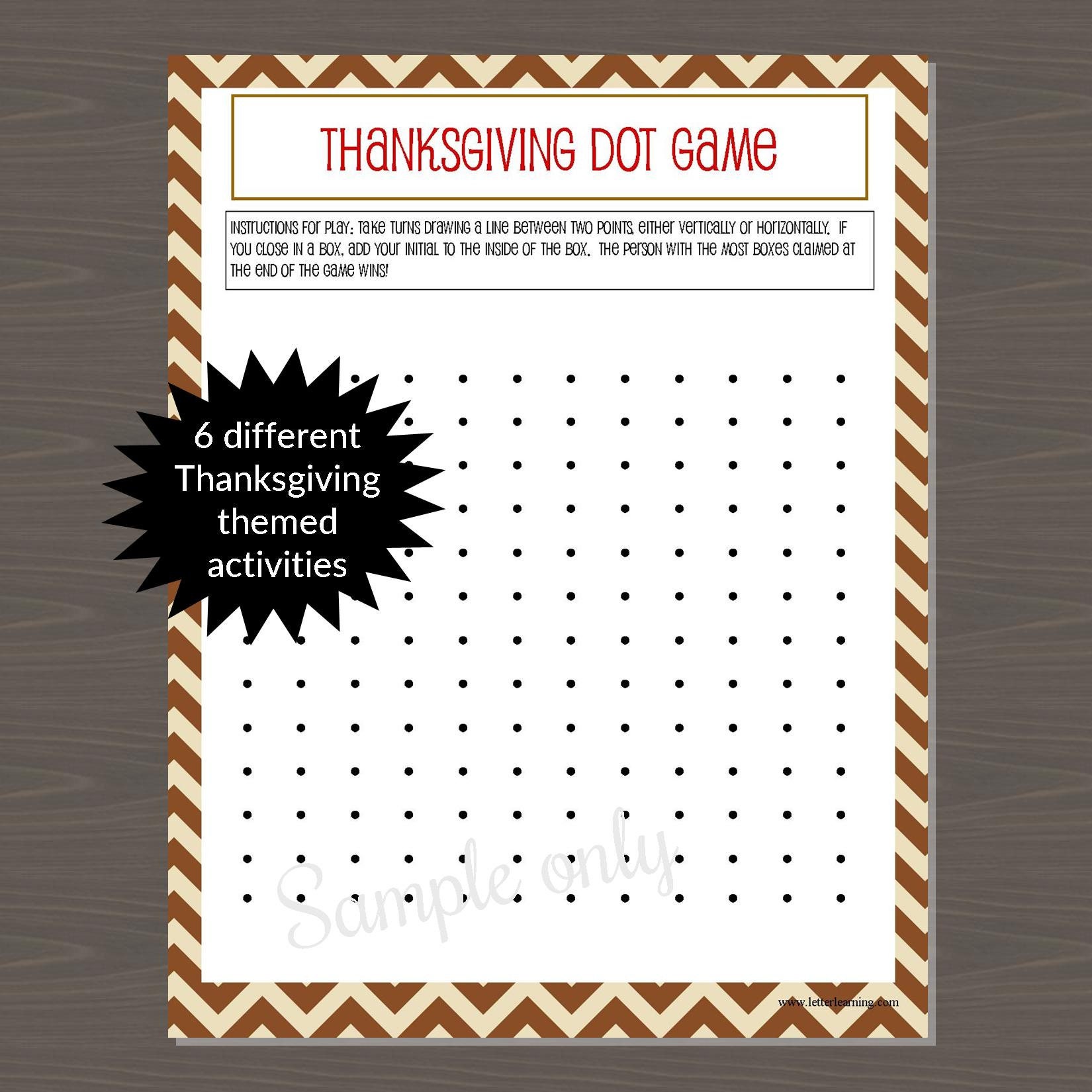 Thanksgiving Bingo Class Set and 6 Thanksgiving Activities, Printable ...